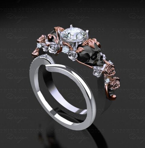 14 Halloween spooky and stylish engagement rings
