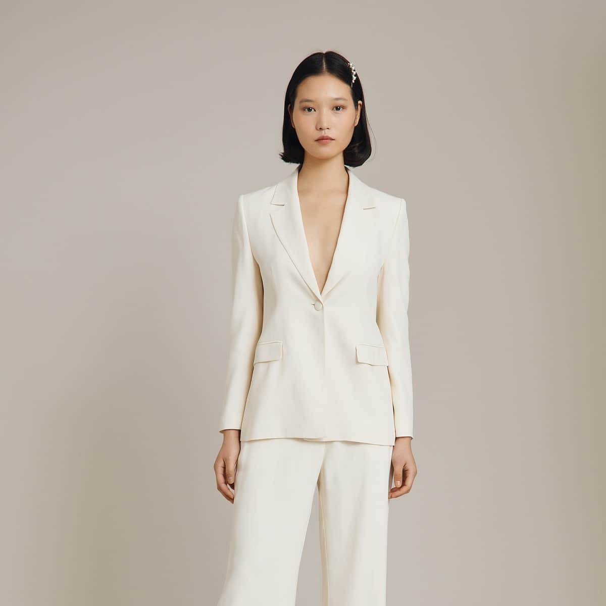 The top 15 bridal suits - 2024 must have white wedding pantsuits!