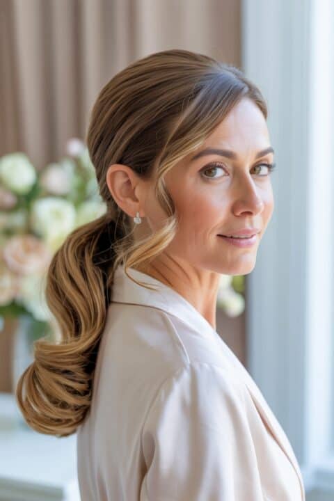 Beautiful Long Hair Ideas for Mothers of the Bride or Groom - The Urban ...