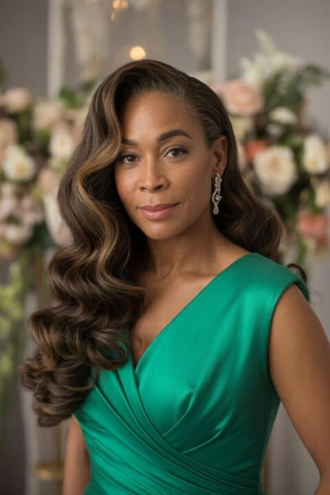 Beautiful Long Hair Ideas for Mothers of the Bride or Groom - The Urban ...