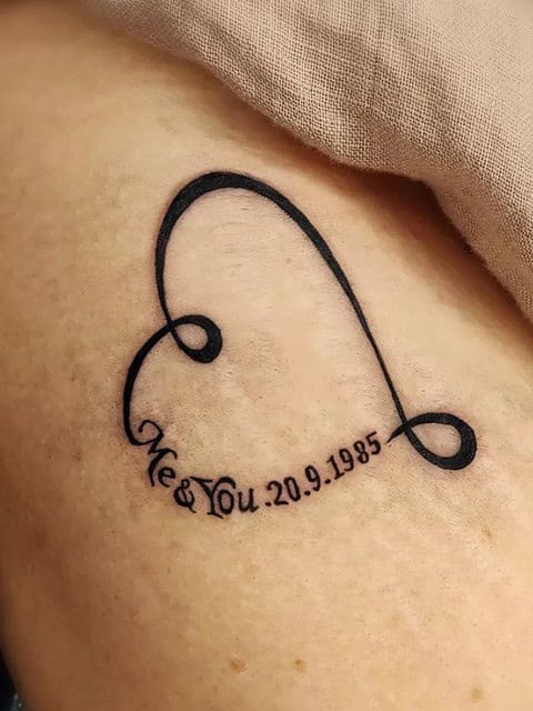 Forever Starts Here: Modern Date Tattoo Ideas for Wedding Memories