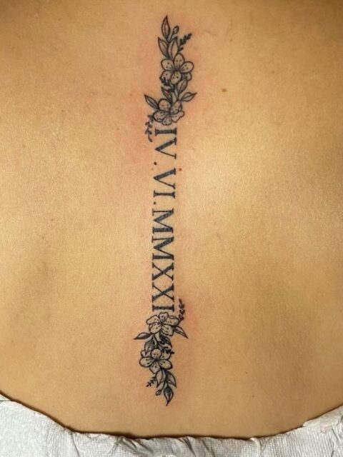 Forever Starts Here: Modern Date Tattoo Ideas for Wedding Memories