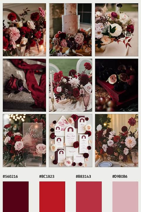 7 Must-Have Winter Wedding Color Palettes for a Unique Celebration