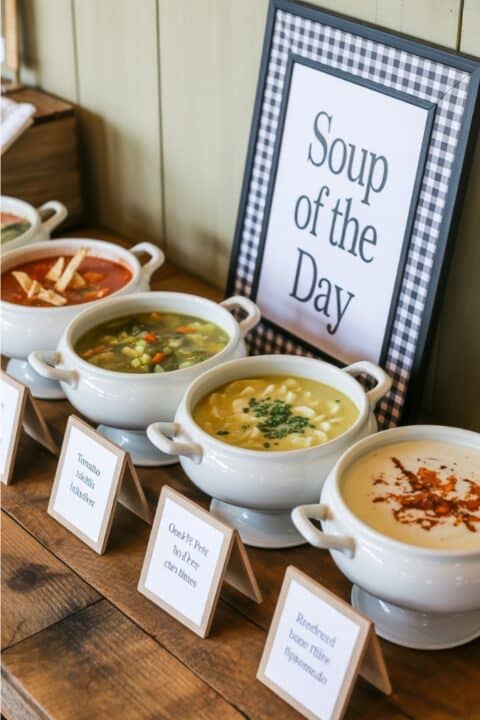Soup Bar Simplified: Step-by-Step to a Stylish, No-Fuss Wedding Statio